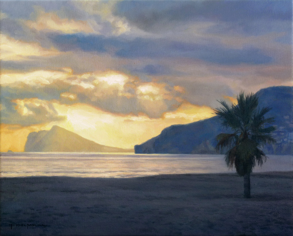 Atardecer en la playa del Arenal-Bol de Calpe | Fidel Molina
